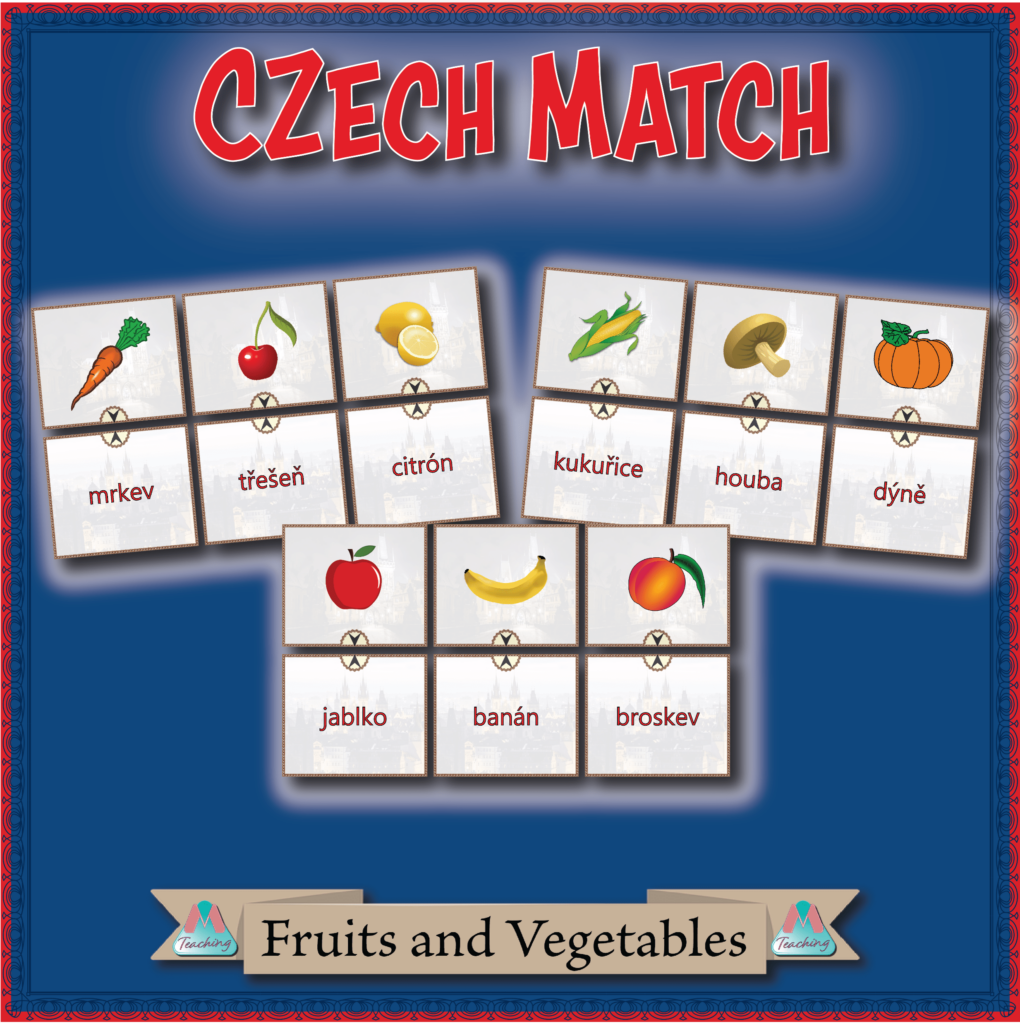 Czech Match - Fruits and Vegetables | Made By Teachers