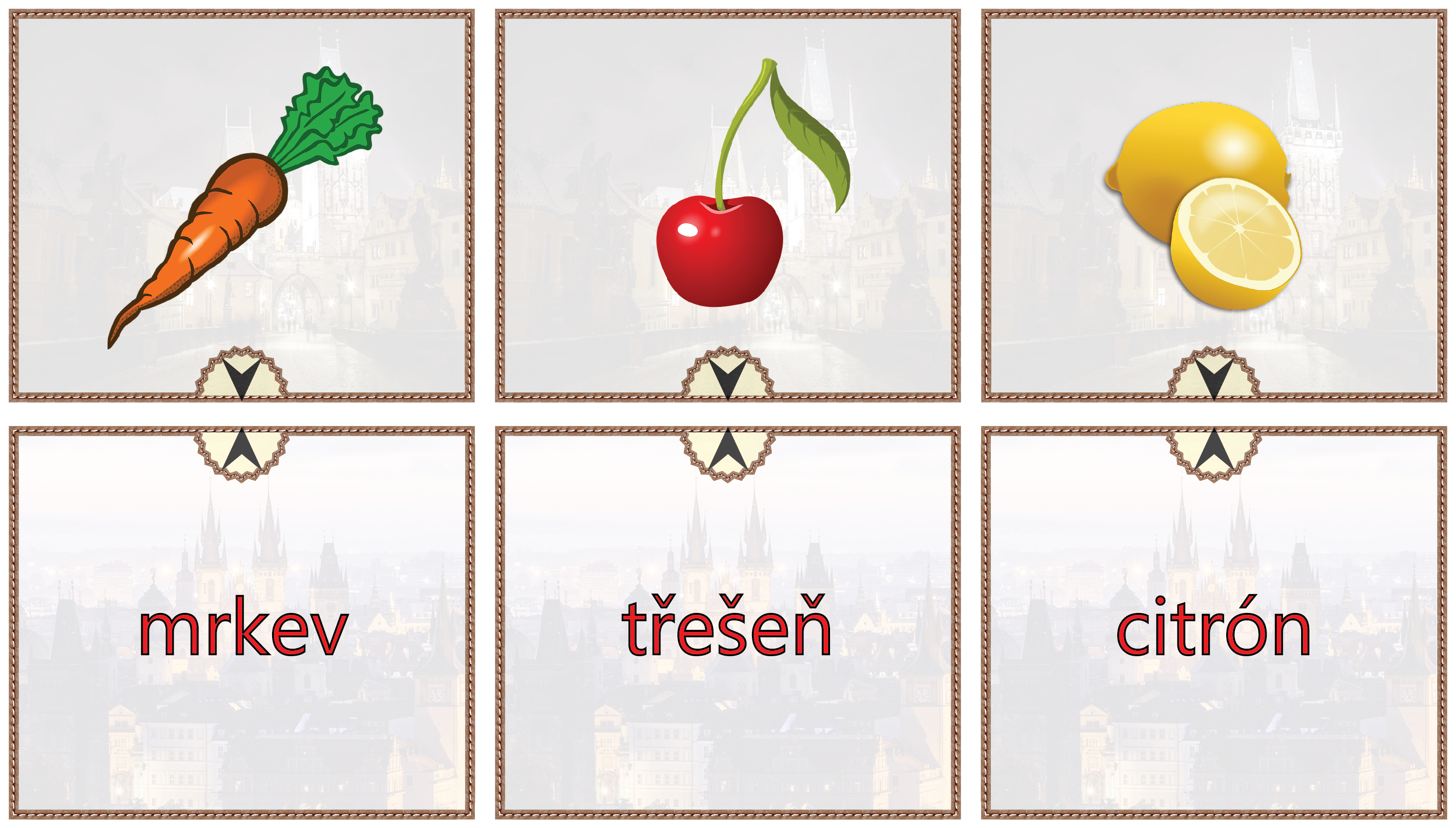 Czech Match - Fruits and Vegetables | Made By Teachers