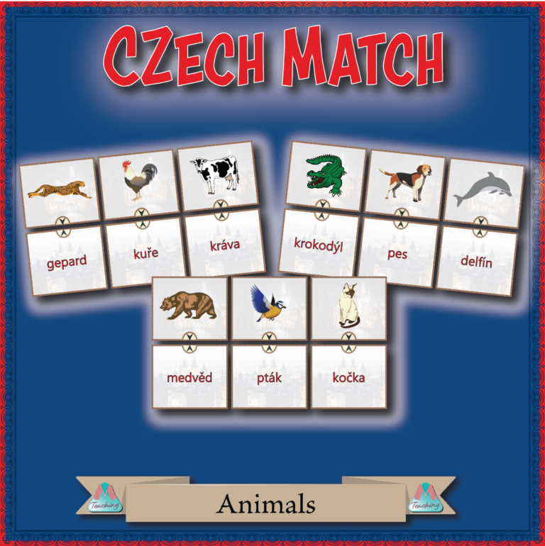 Czech Vocabulary Match Bundle | Made By Teachers