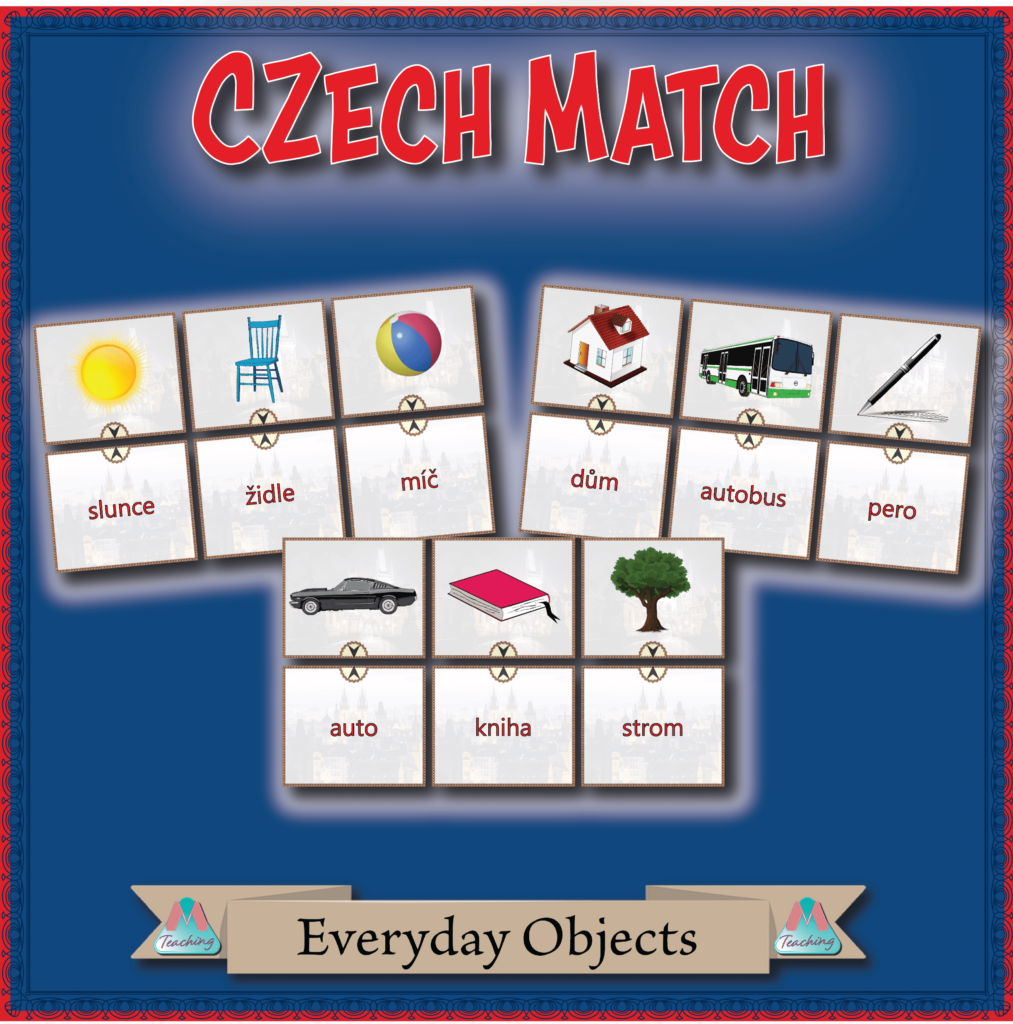 Czech Vocabulary Match Bundle | Made By Teachers