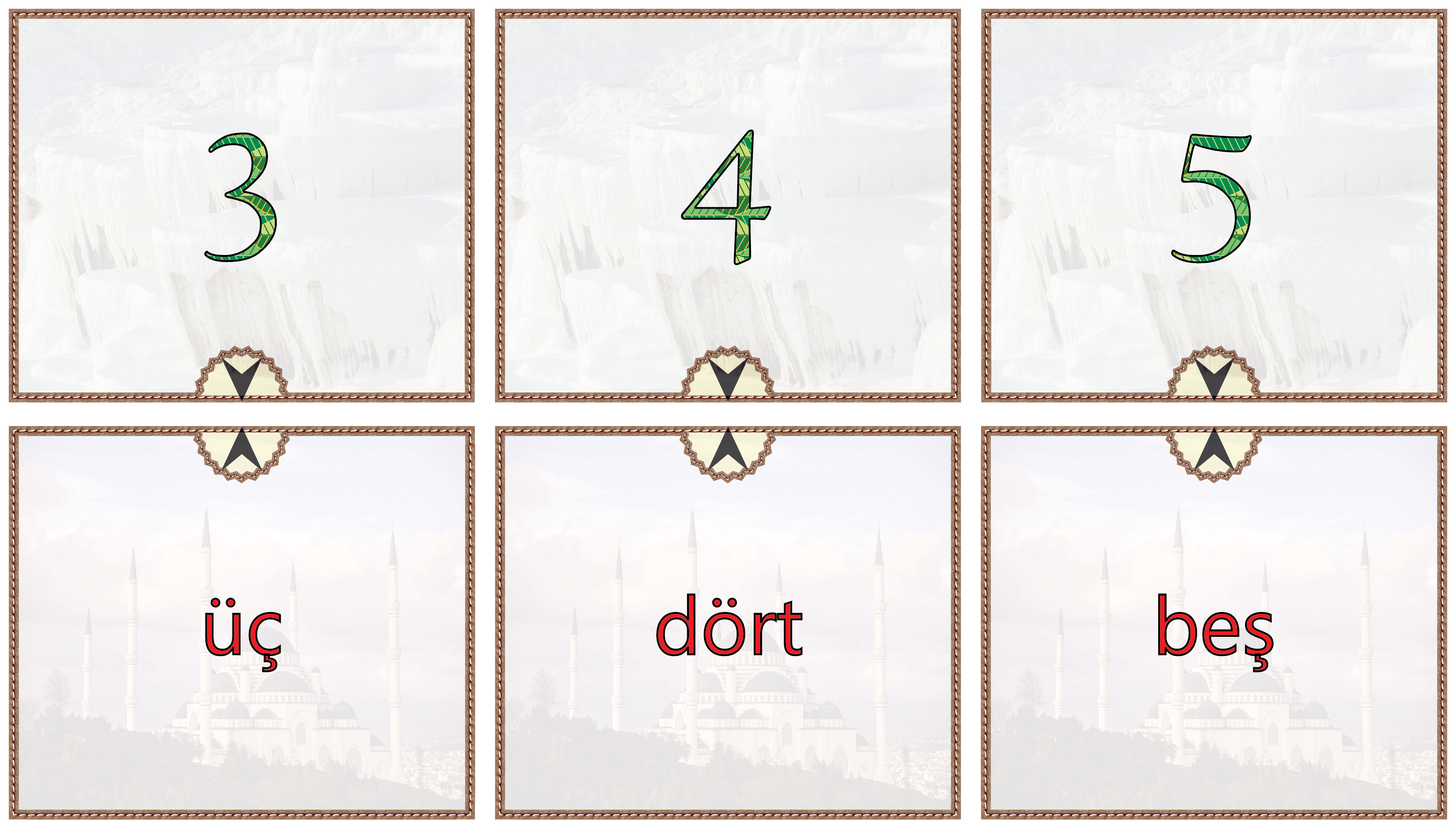 Turkish Match - Numbers and Colors | Made By Teachers