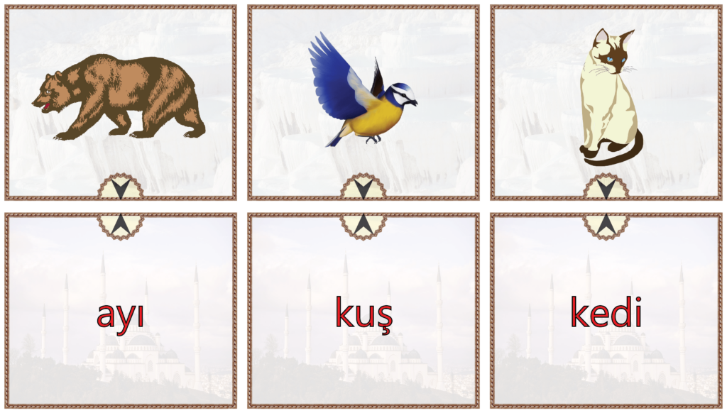 Turkish Match - Animals | Made By Teachers