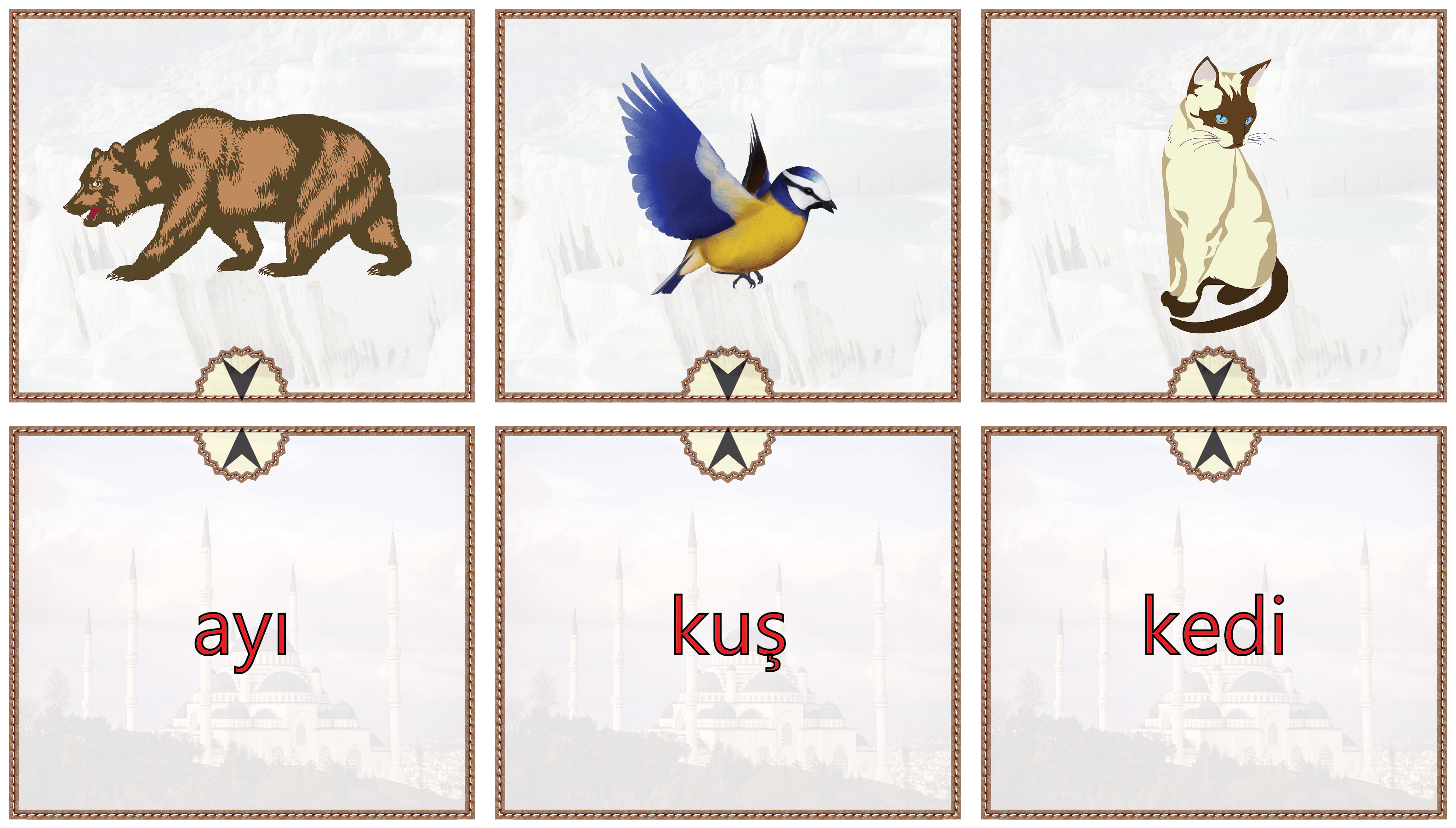 Turkish Match - Animals | Made By Teachers