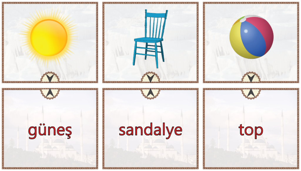 Turkish Match - Everyday Objects | Made By Teachers