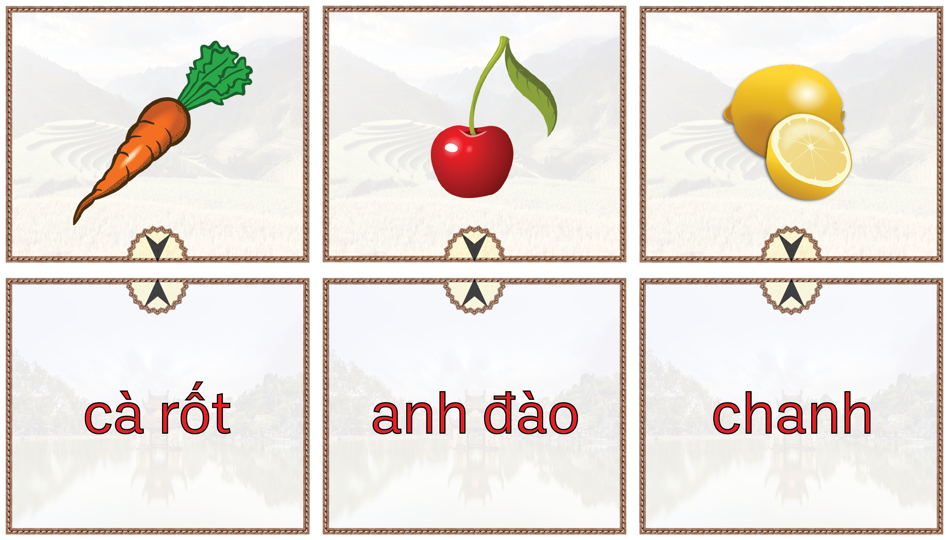 Vietnamese Match - Fruits and Vegetables - Made By Teachers