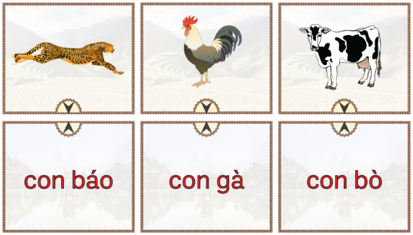 Vietnamese Match - Animals - Made By Teachers