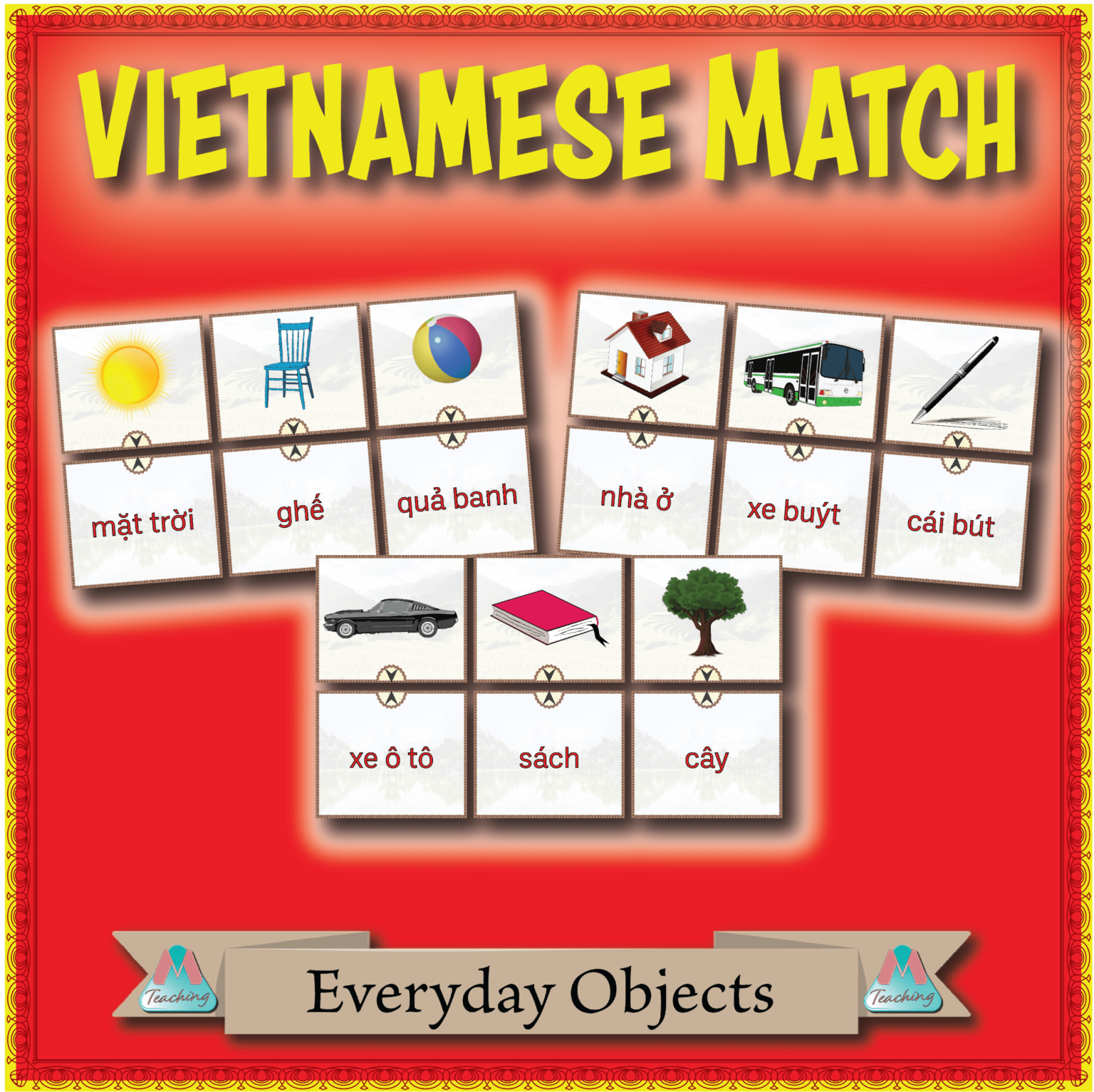 Vietnamese Match - Everyday Objects | Made By Teachers