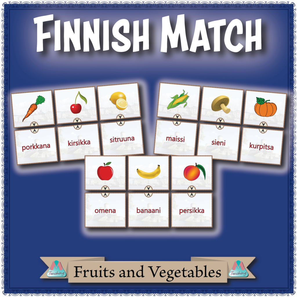 Finnish Match - Fruits and Vegetables | Made By Teachers