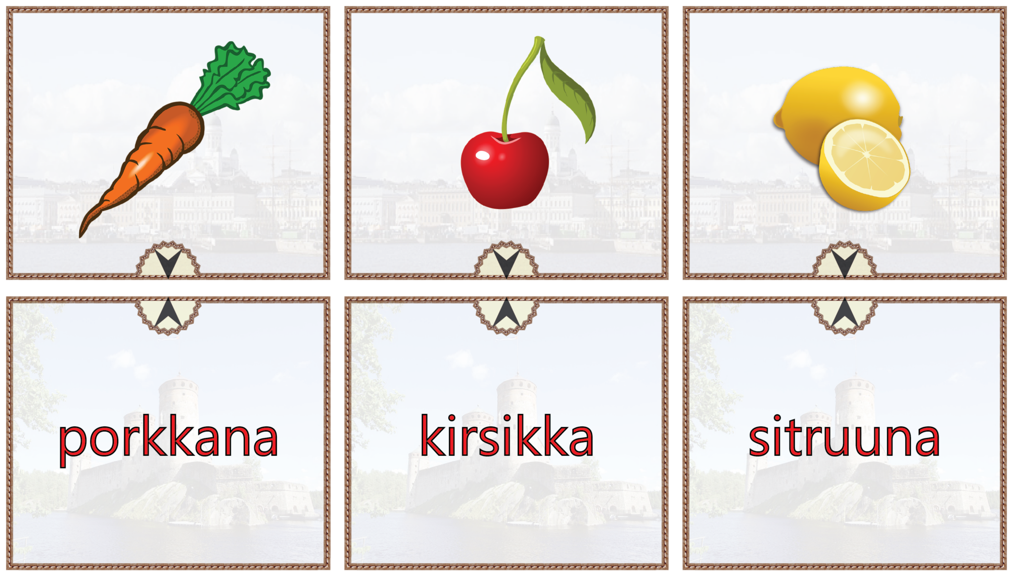 Finnish Match - Fruits and Vegetables - Made By Teachers