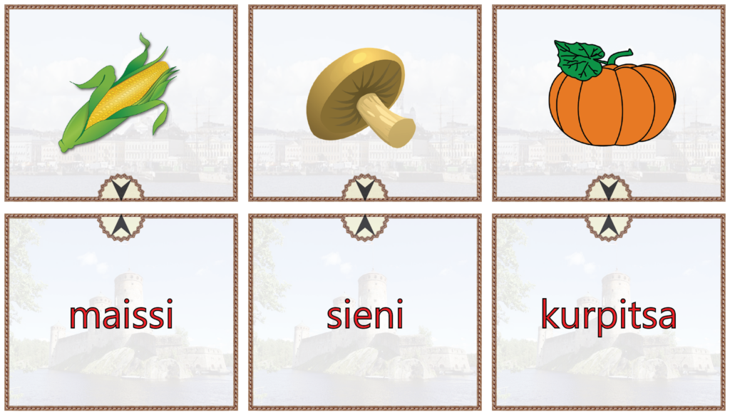 Finnish Match - Fruits and Vegetables - Made By Teachers