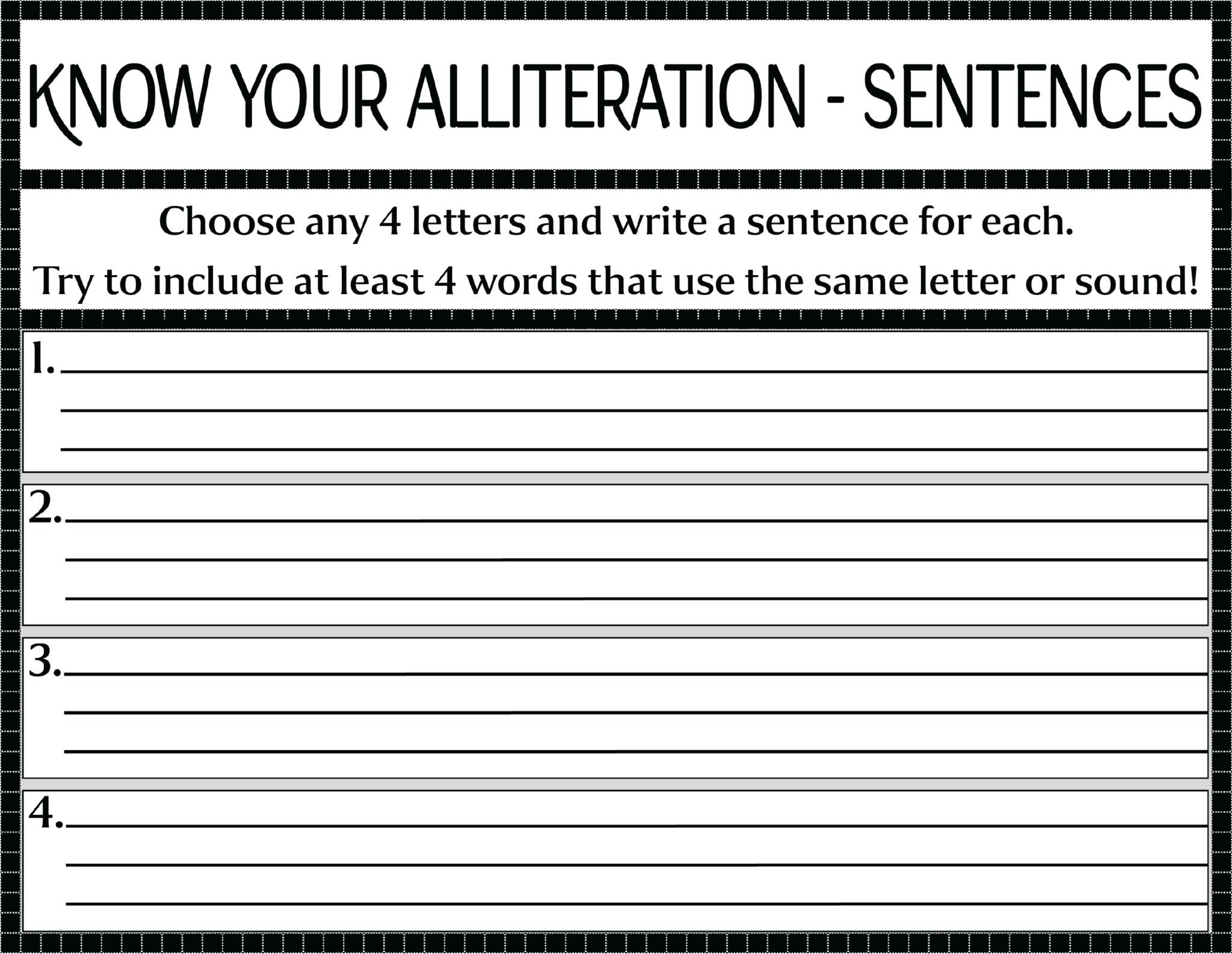 Alliteration Task Cards Bundle - Puzzling Problems | Made By Teachers