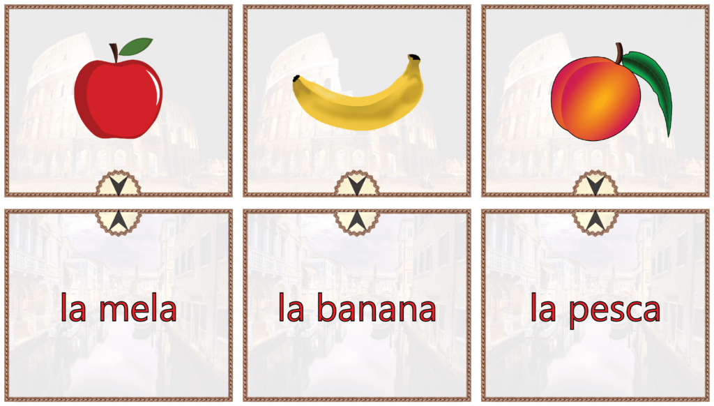 Italian Vocabulary Match Bundle | Made By Teachers