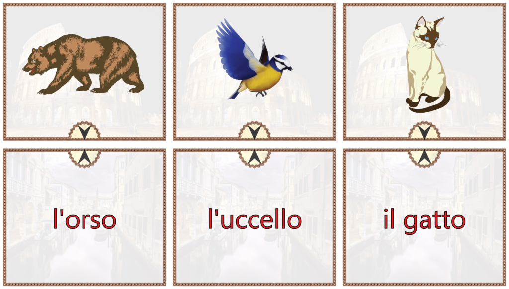 Italian Vocabulary Match Bundle | Made By Teachers