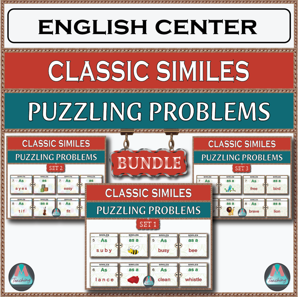 English Center: Classic Similes Bundle - Made By Teachers