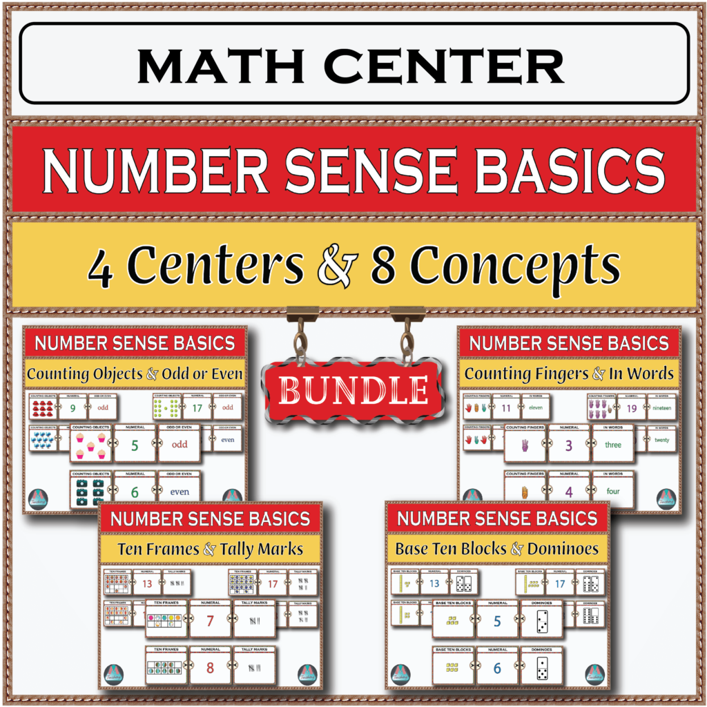 Math Center: Number Sense Basics Bundle - Made By Teachers