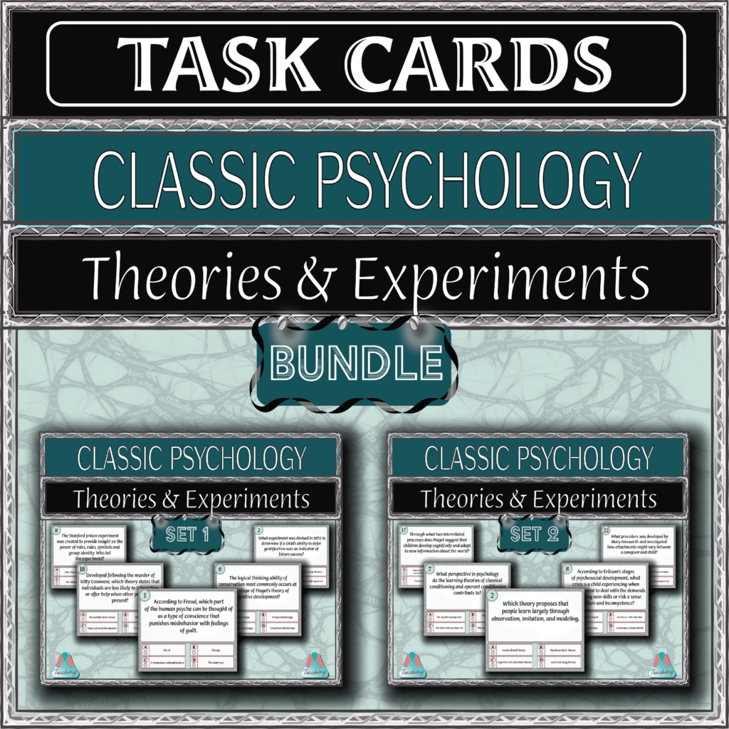 Classic Psychology: Theories & Experiments Bundle | Made By Teachers