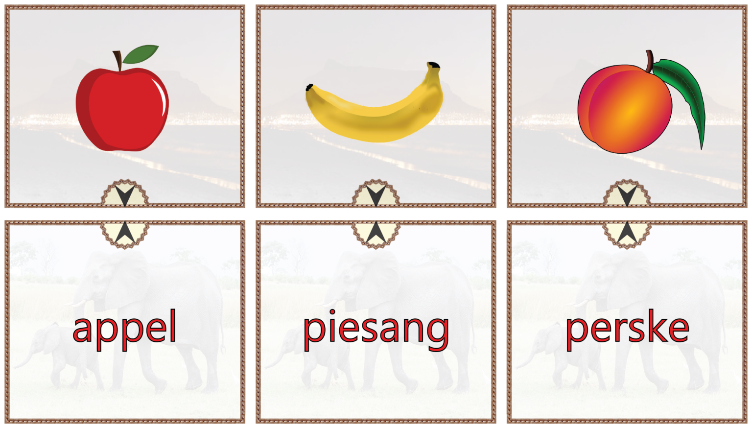 Afrikaans Match - Fruits and Vegetables | Made By Teachers