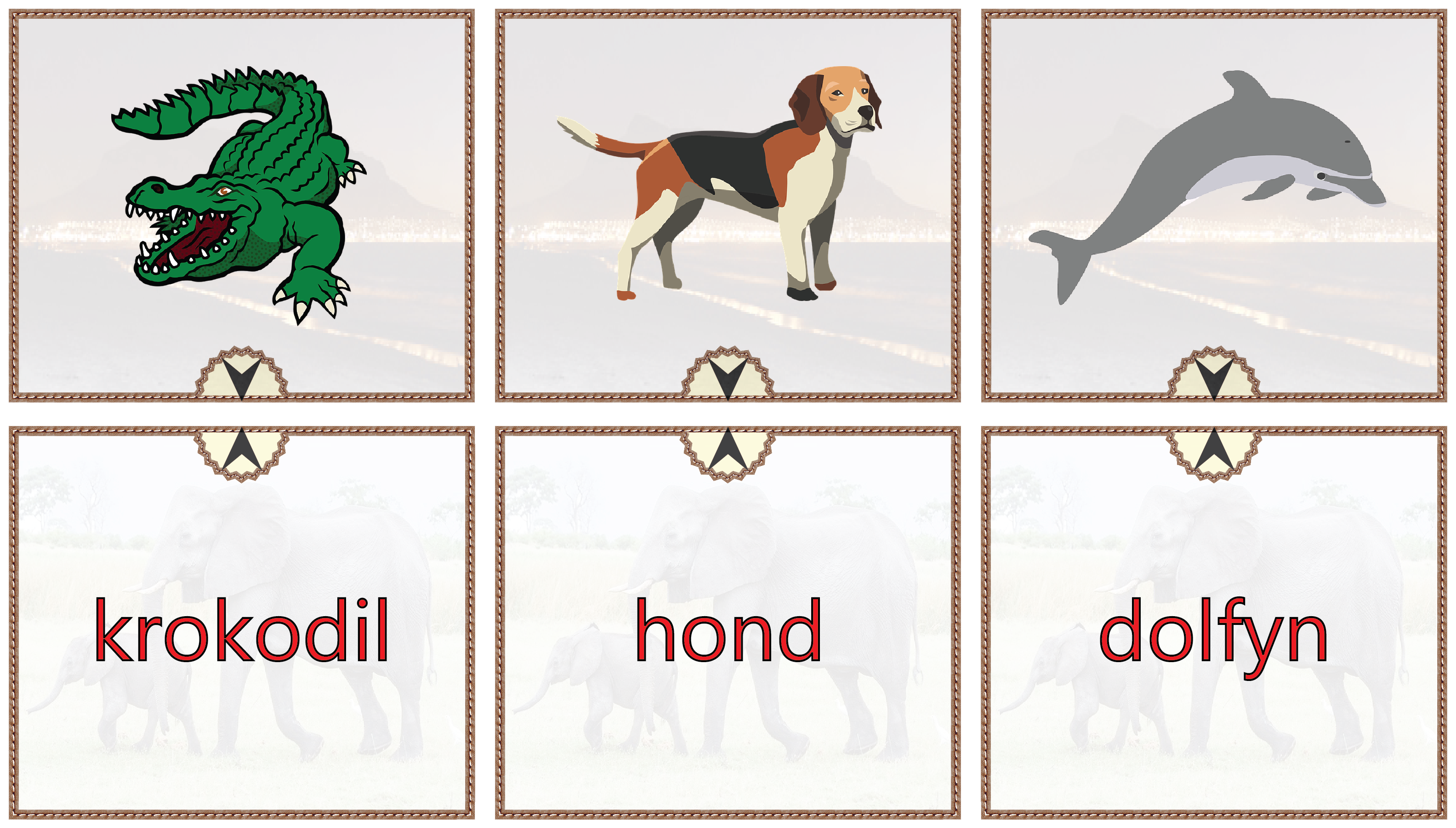 Afrikaans Match - Animals - Made By Teachers