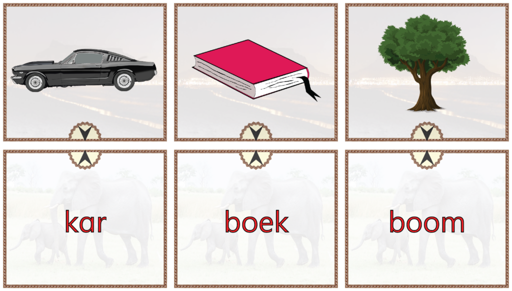 Afrikaans Match - Everyday Objects - Made By Teachers