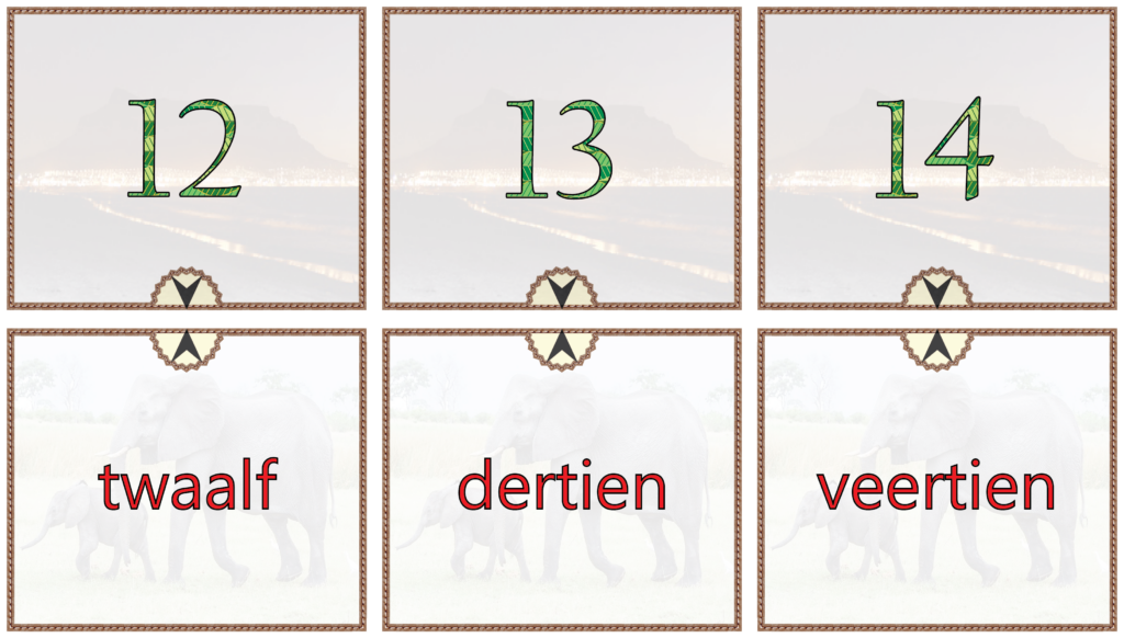 Afrikaans Match - Numbers and Colors | Made By Teachers