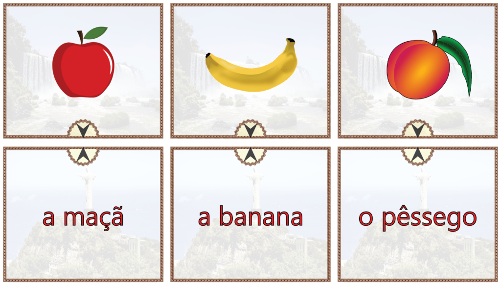 Portuguese (Brazilian) Vocabulary Match Bundle | Made By Teachers