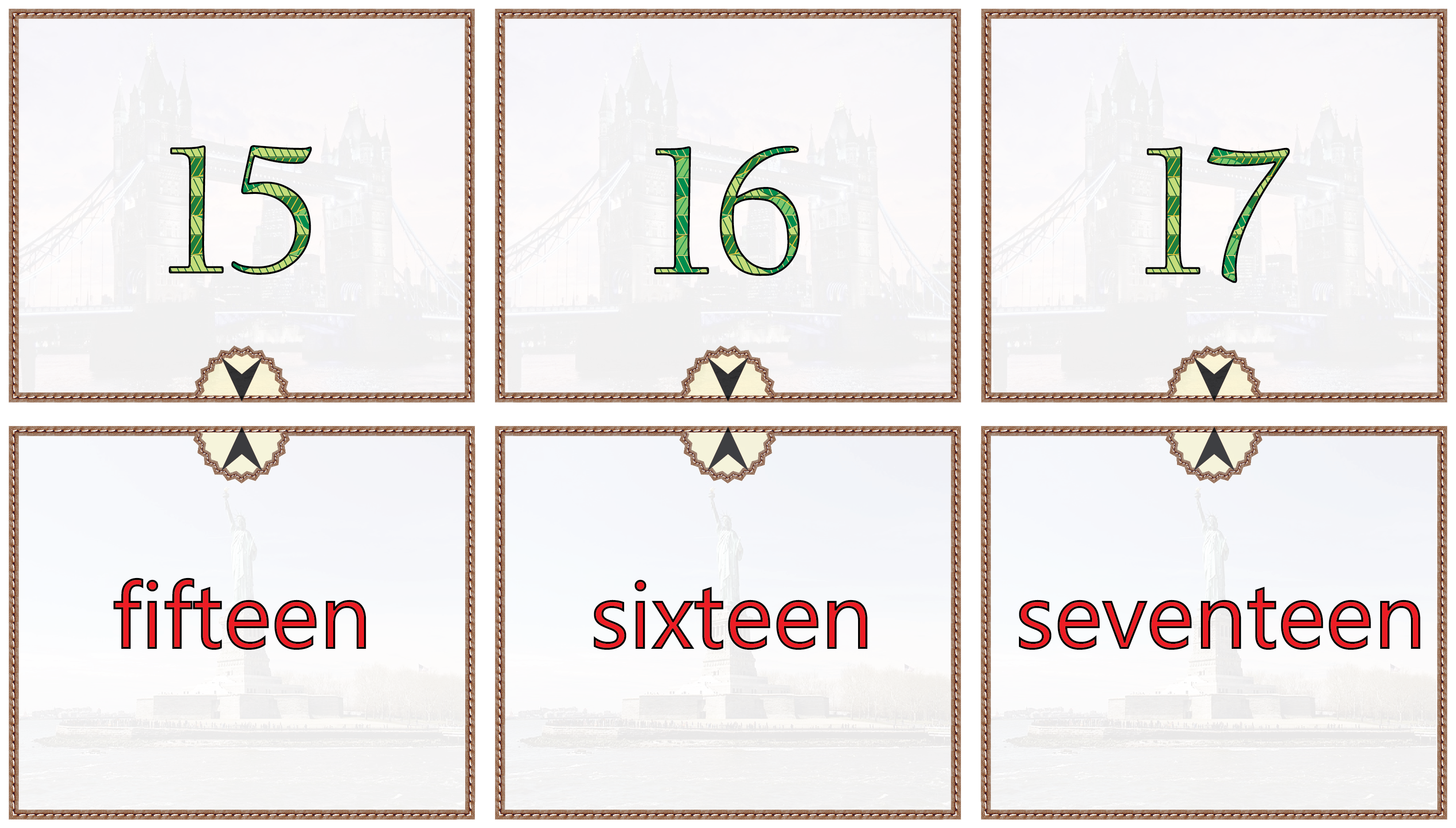 English Match - Numbers and Colors | Made By Teachers