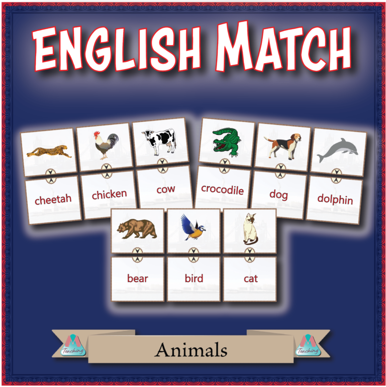 English Match - Animals | Made By Teachers