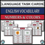 English Task Cards – Numbers and Colors - Made By Teachers