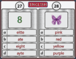 English Task Cards – Numbers and Colors - Made By Teachers