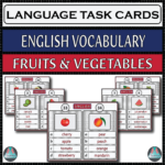 English Task Cards – Fruits and Vegetables - Made By Teachers
