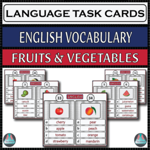 English Task Cards – Fruits and Vegetables | Made By Teachers