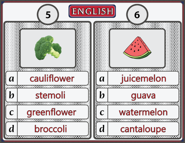 English Task Cards – Fruits and Vegetables - Made By Teachers