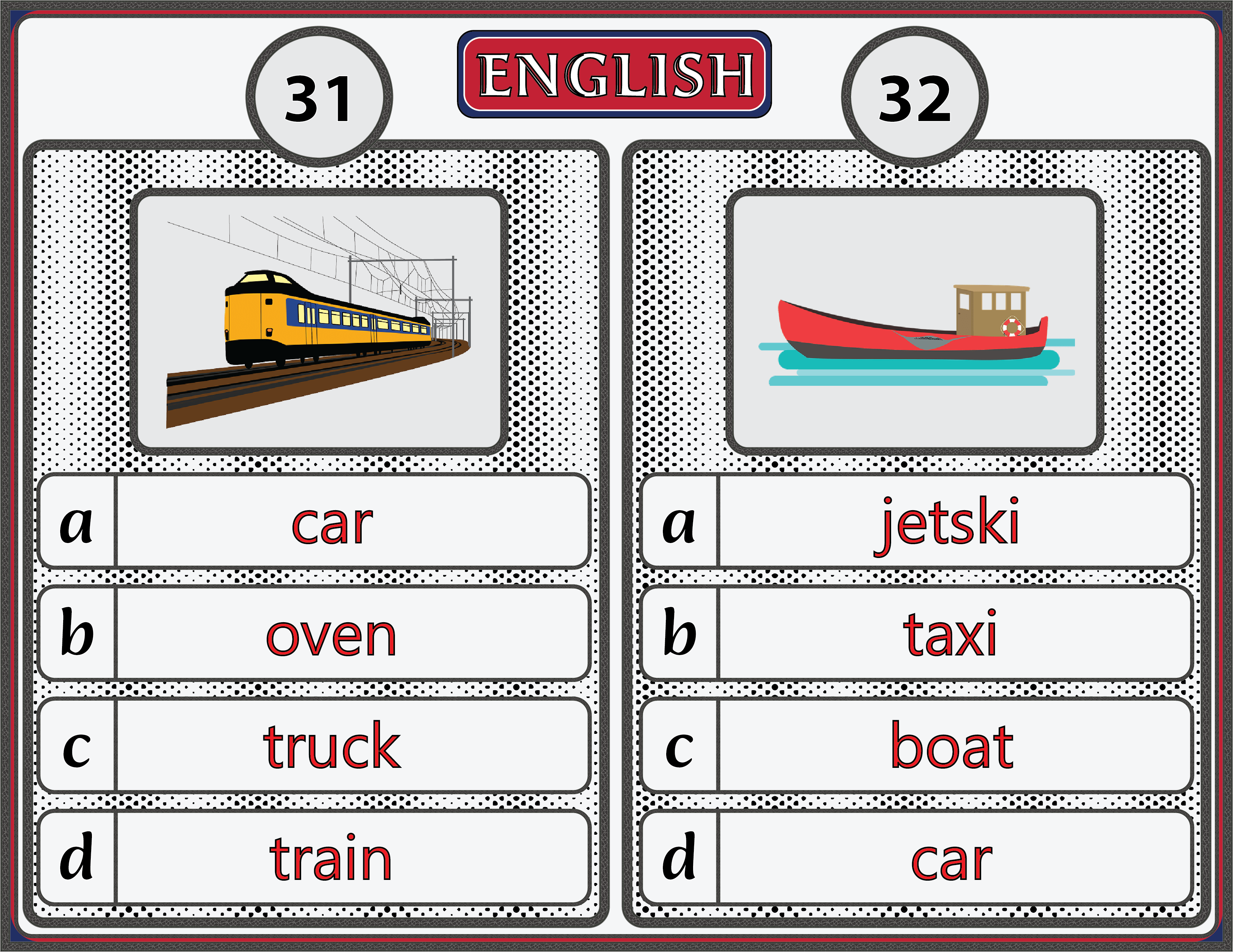 English Task Cards - Everyday Objects - Made By Teachers