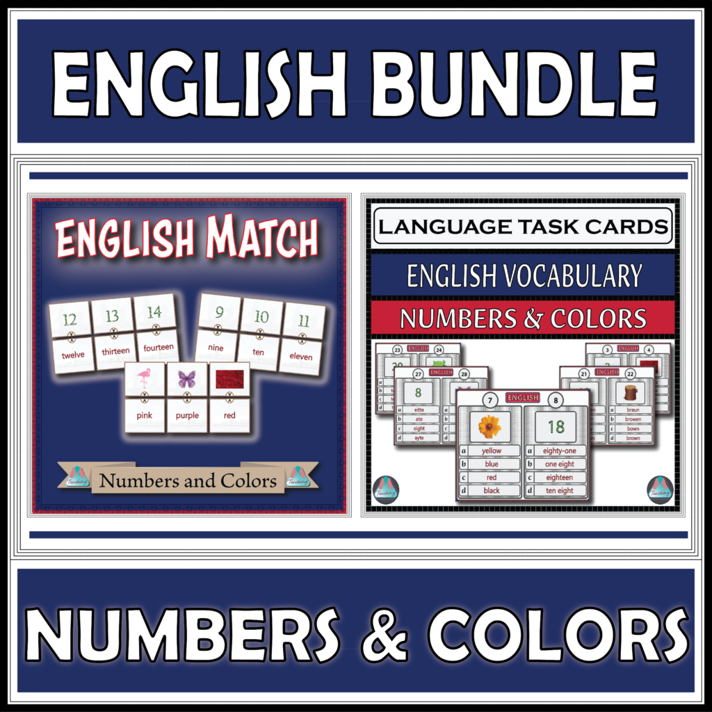 English - Numbers and Colors Bundle - Made By Teachers