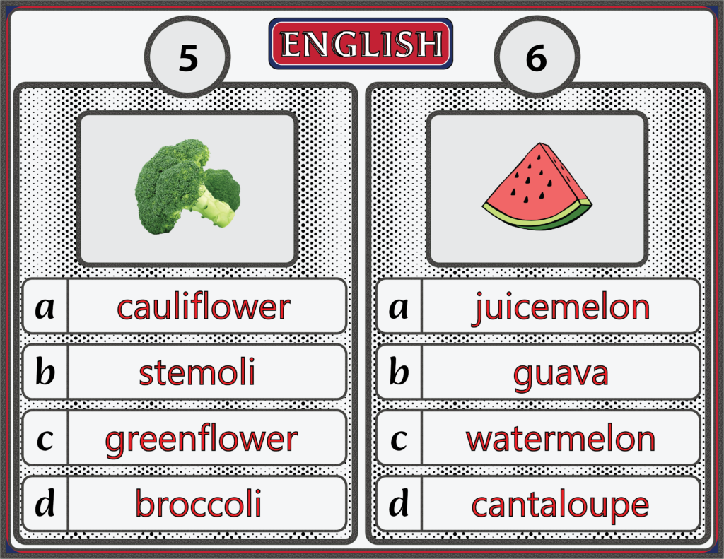 English - Fruits & Vegetables Bundle | Made By Teachers