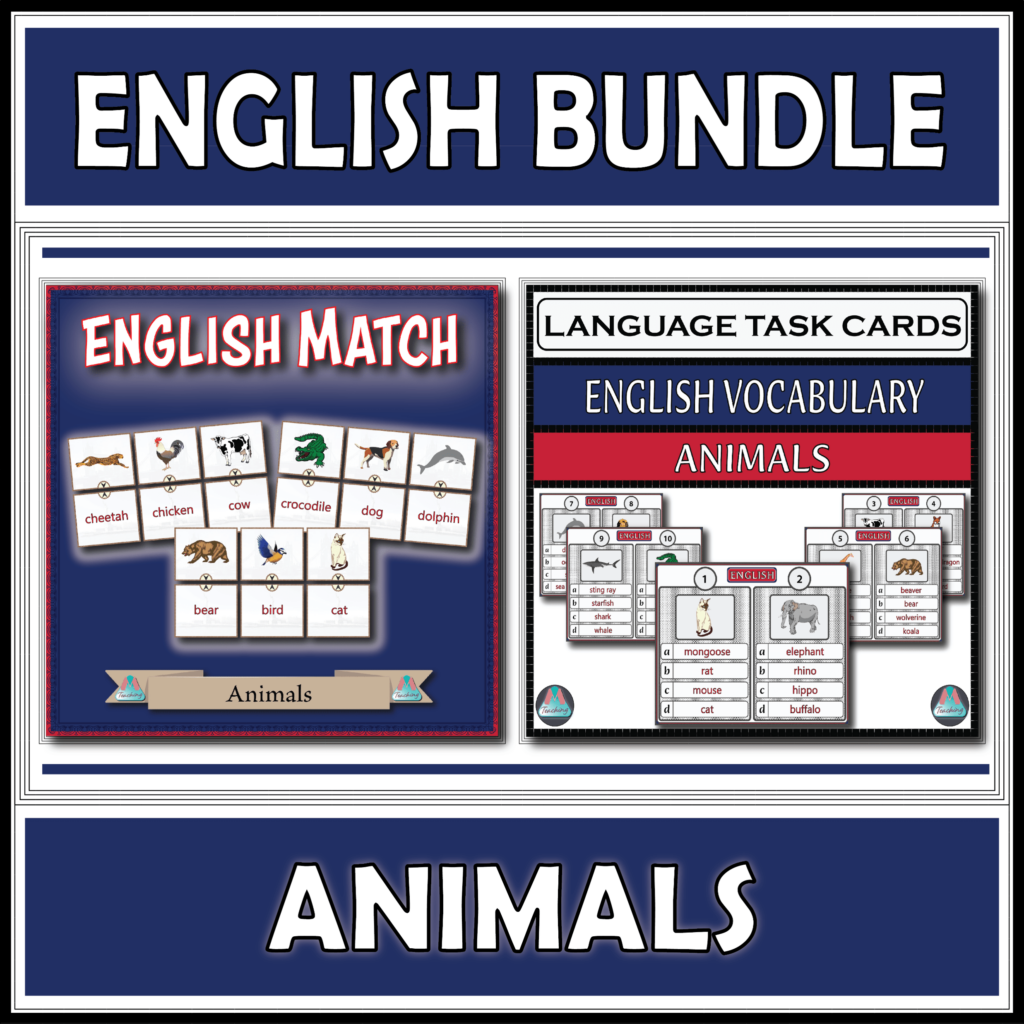 English - Animals Bundle | Made By Teachers