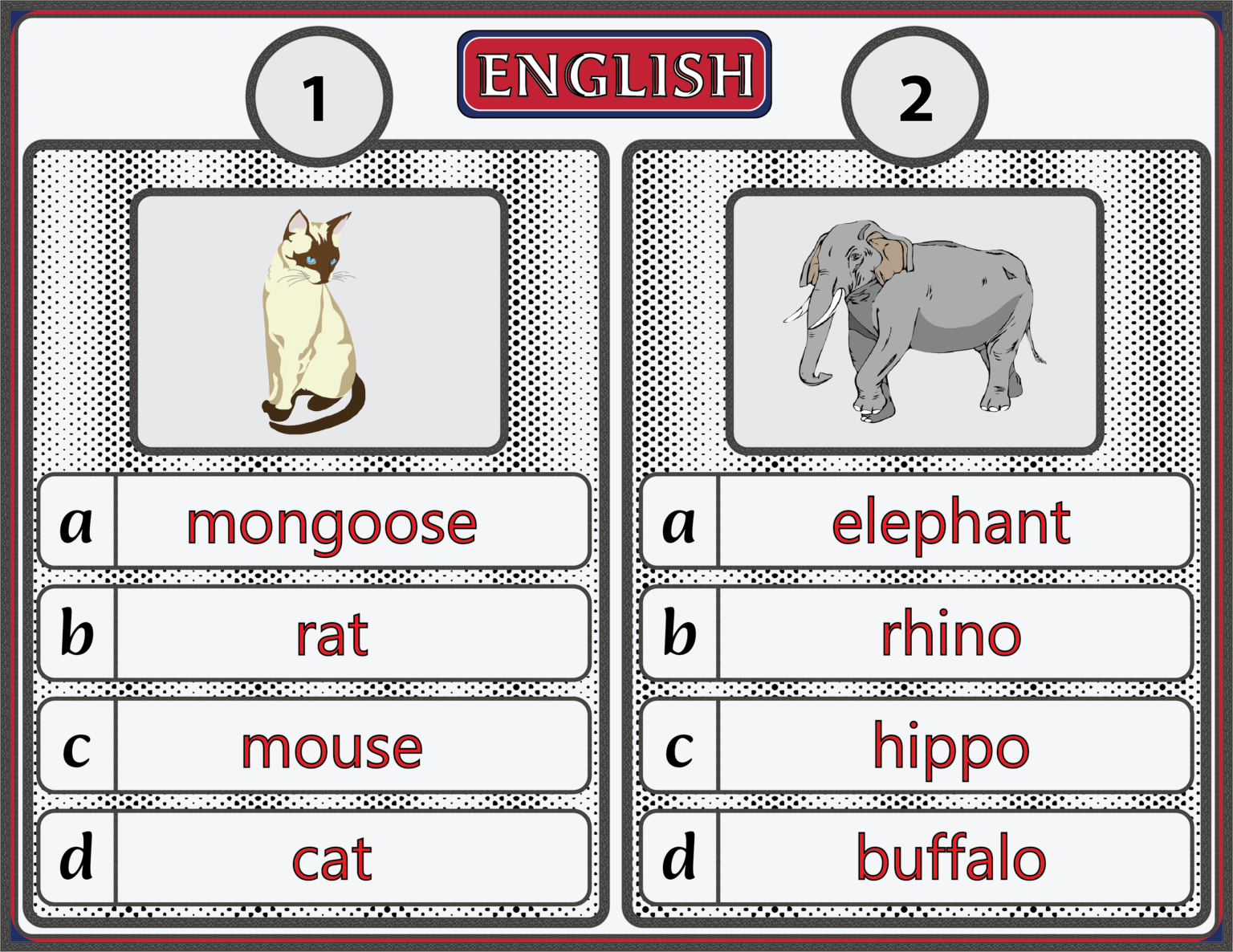 English - Basic Vocabulary Bundle | Made By Teachers