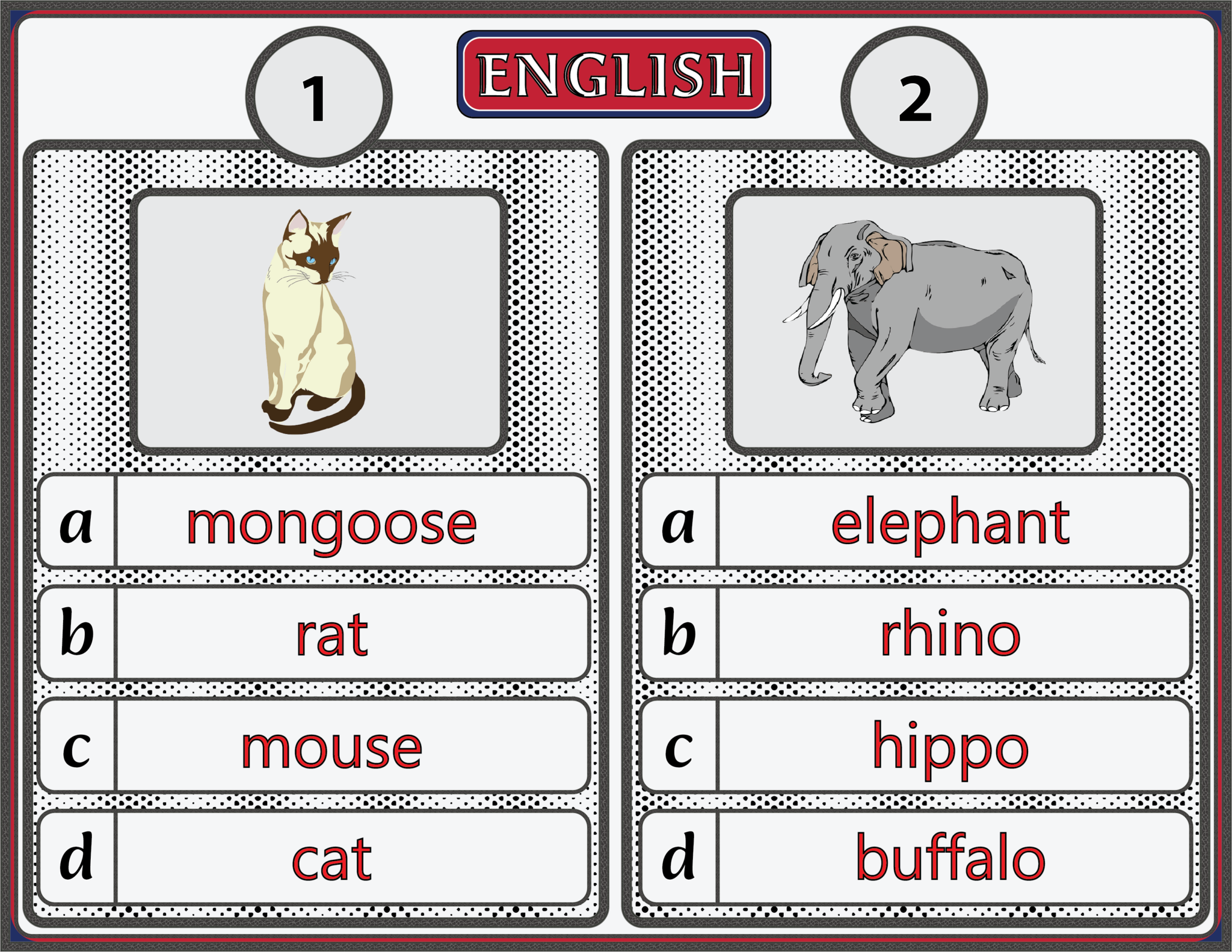English - Basic Vocabulary Bundle | Made By Teachers