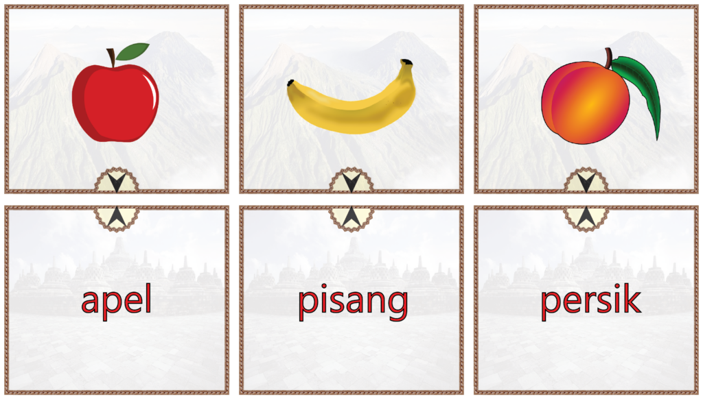 Indonesian Match - Fruits and Vegetables | Made By Teachers