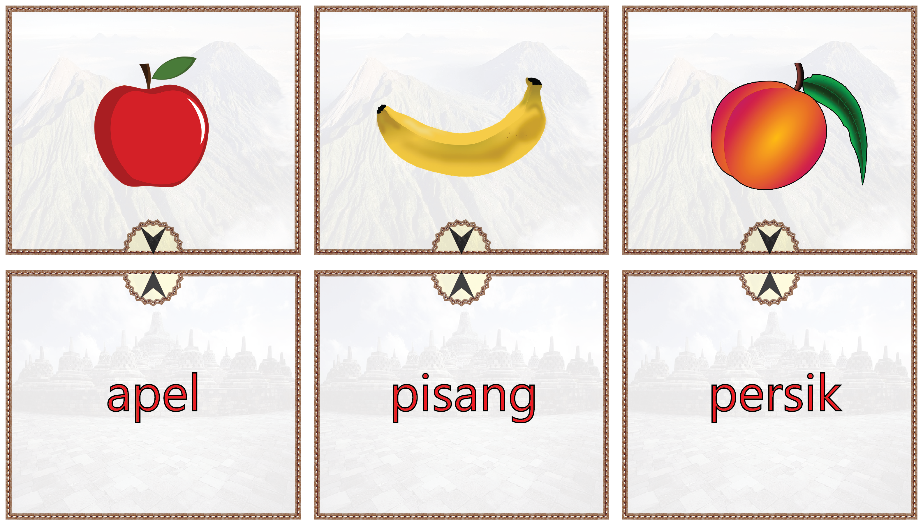 Indonesian Match - Fruits and Vegetables - Made By Teachers