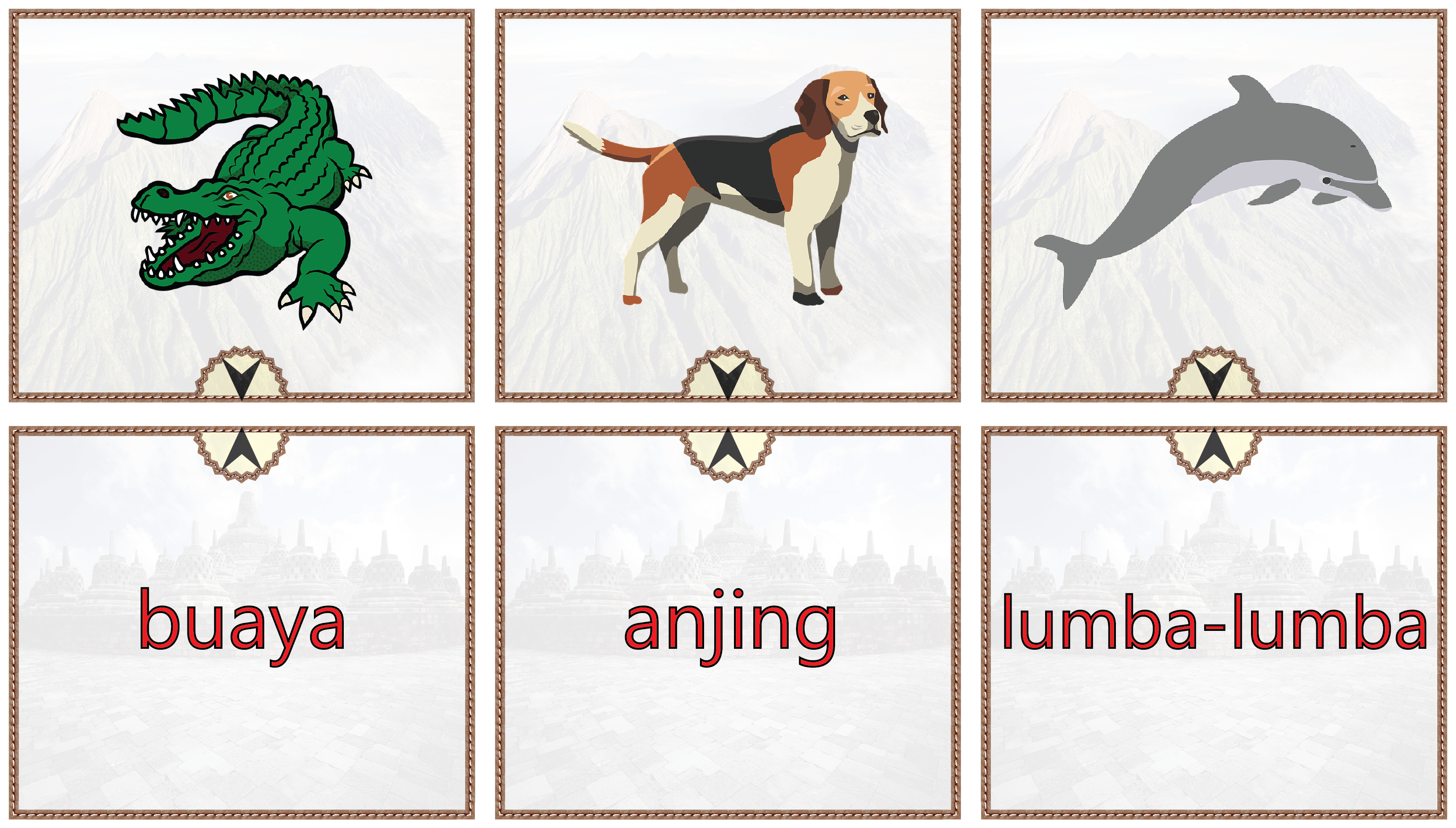 Indonesian Match - Animals | Made By Teachers