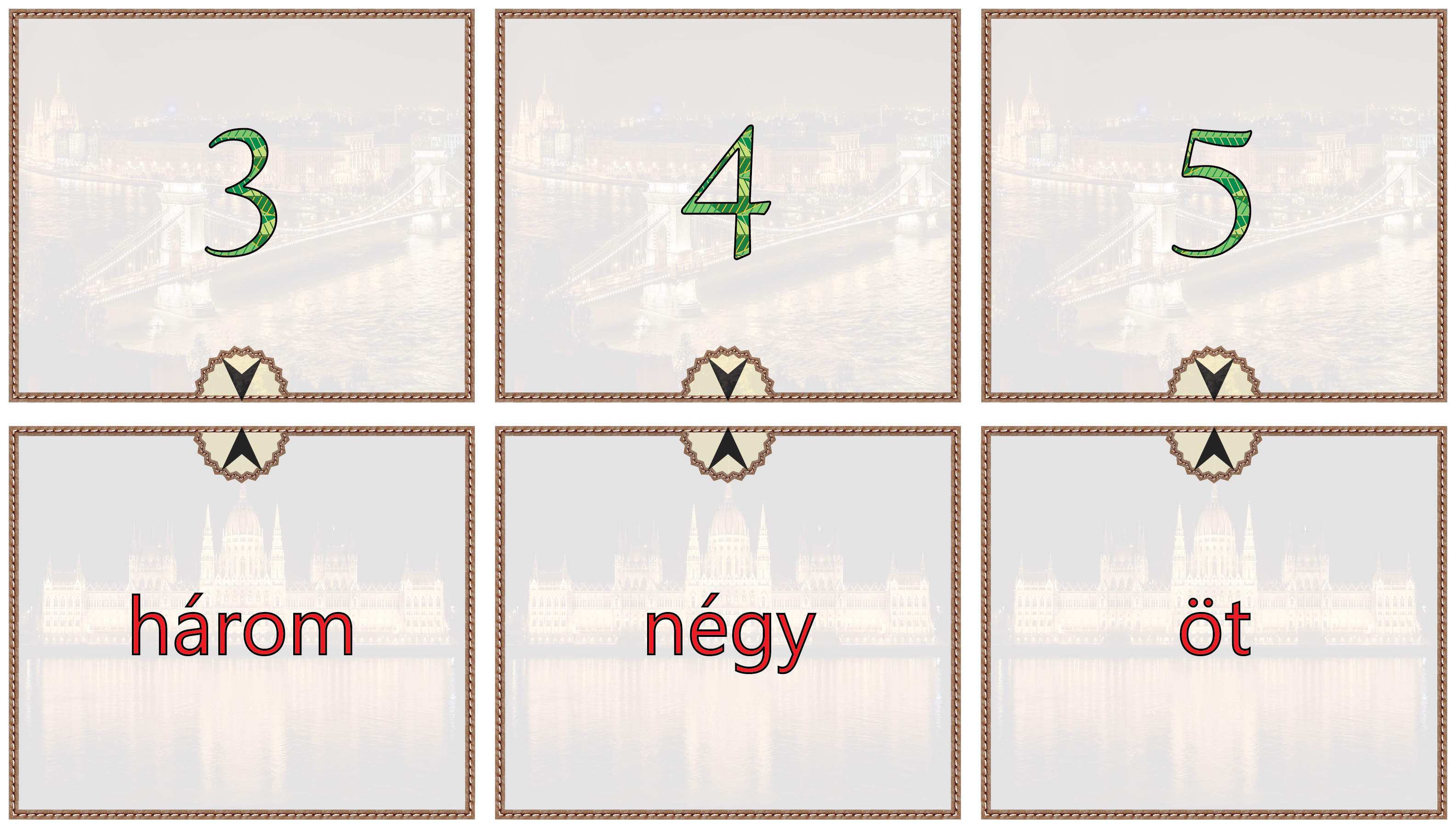 Hungarian Match - Numbers and Colors | Made By Teachers