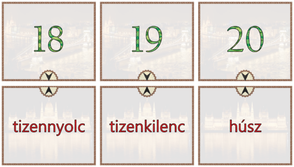 Hungarian Match - Numbers and Colors - Made By Teachers