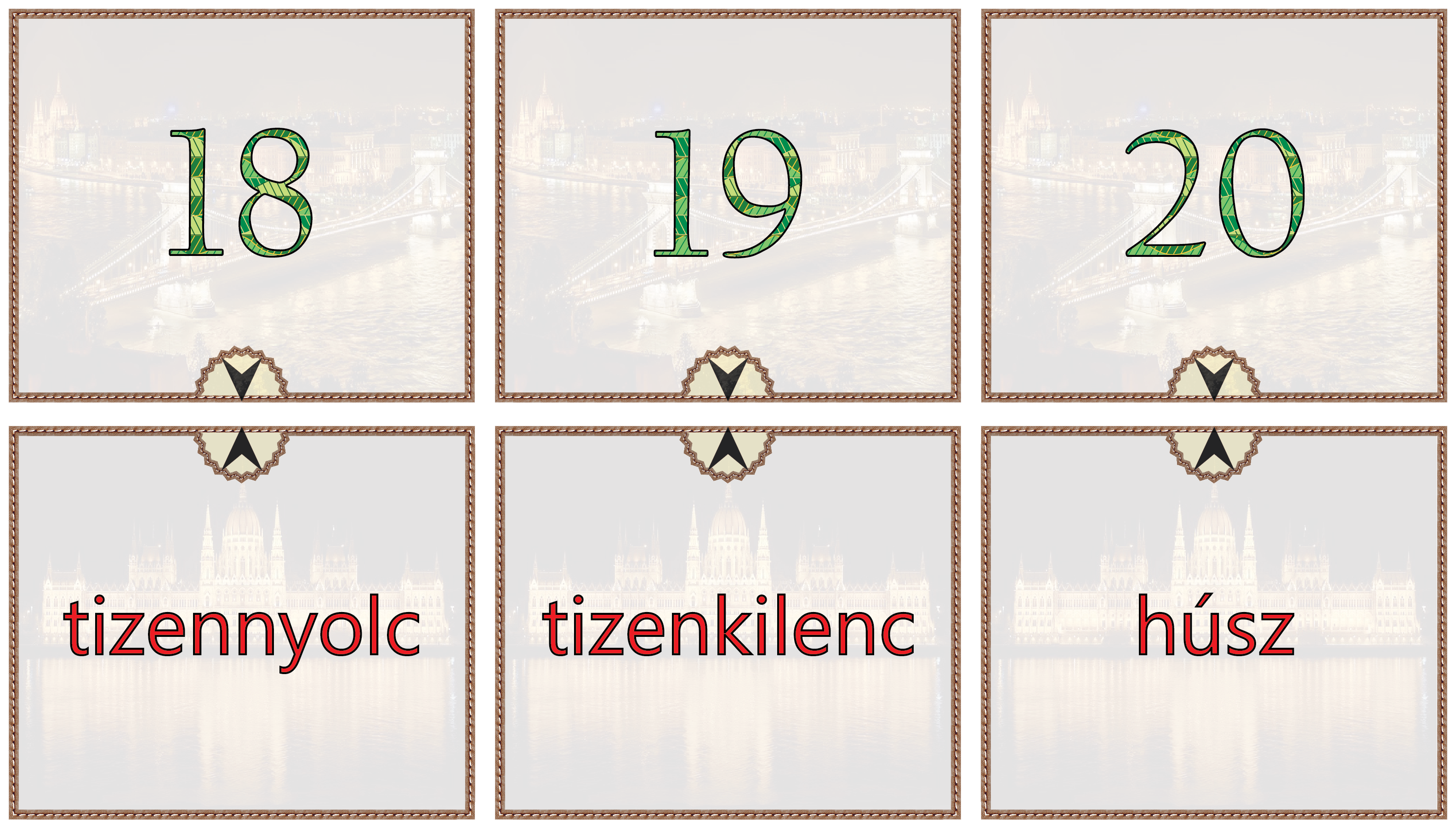 Hungarian Match - Numbers and Colors | Made By Teachers