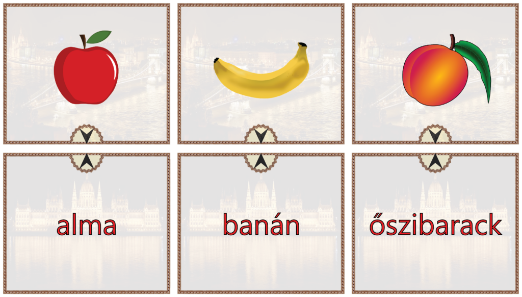 Hungarian Match - Fruits and Vegetables - Made By Teachers