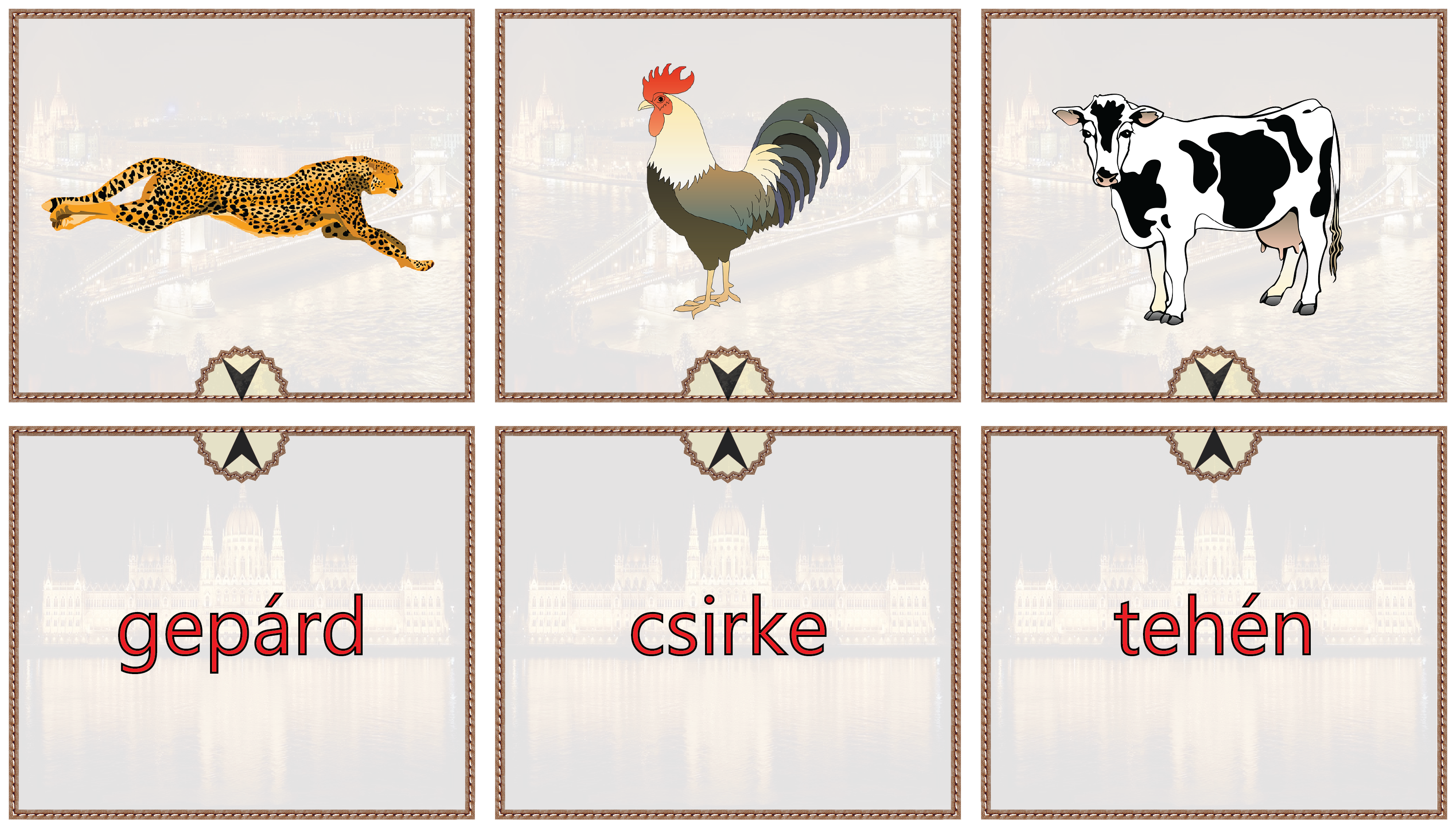 Hungarian Match - Animals | Made By Teachers