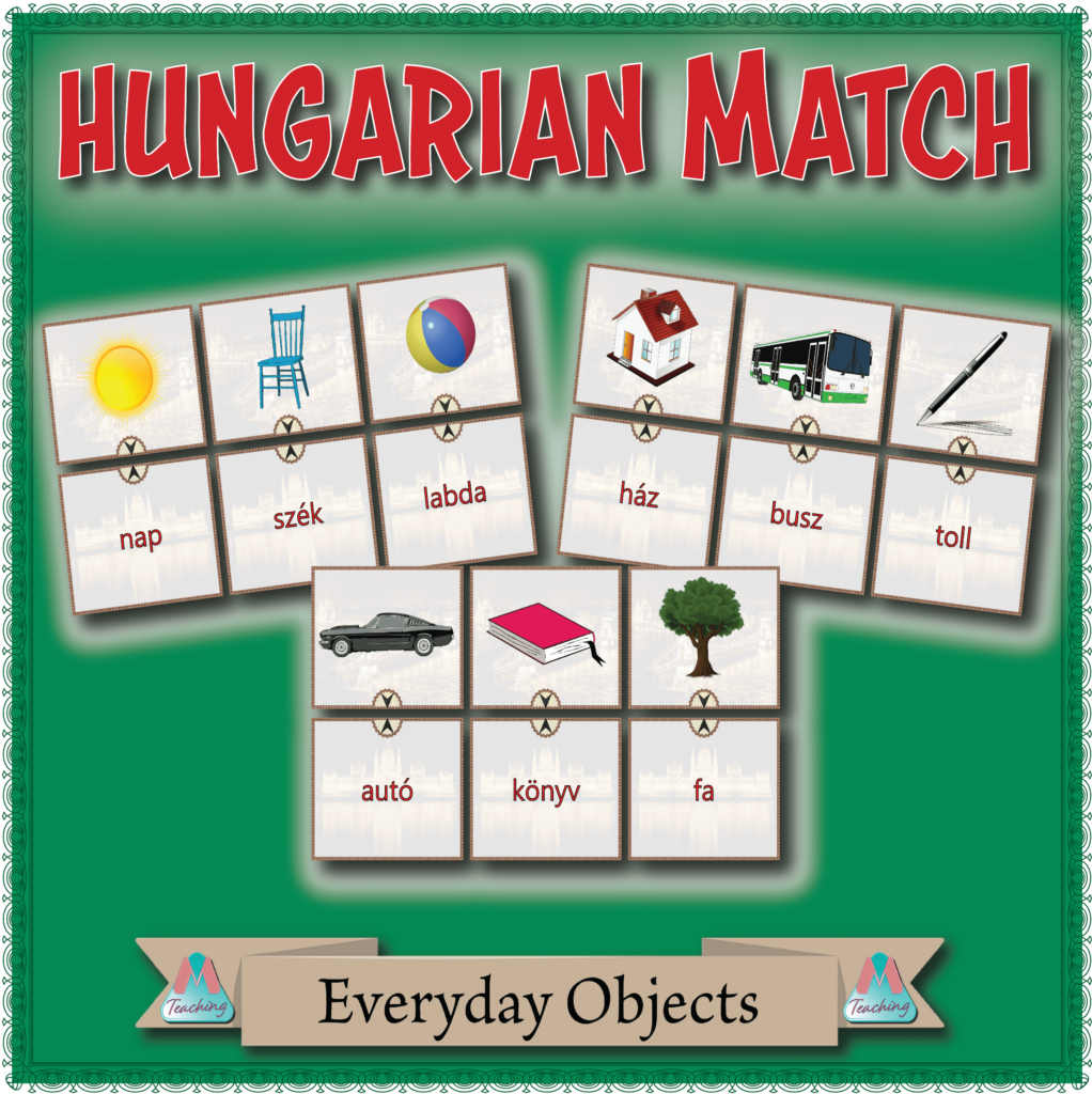 Hungarian Match - Everyday Objects | Made By Teachers