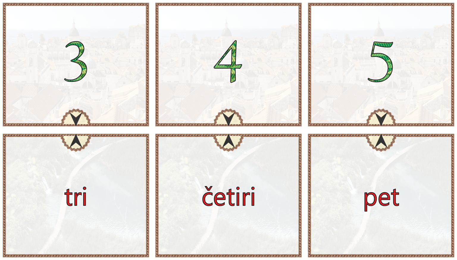 Croatian Match - Numbers and Colors | Made By Teachers