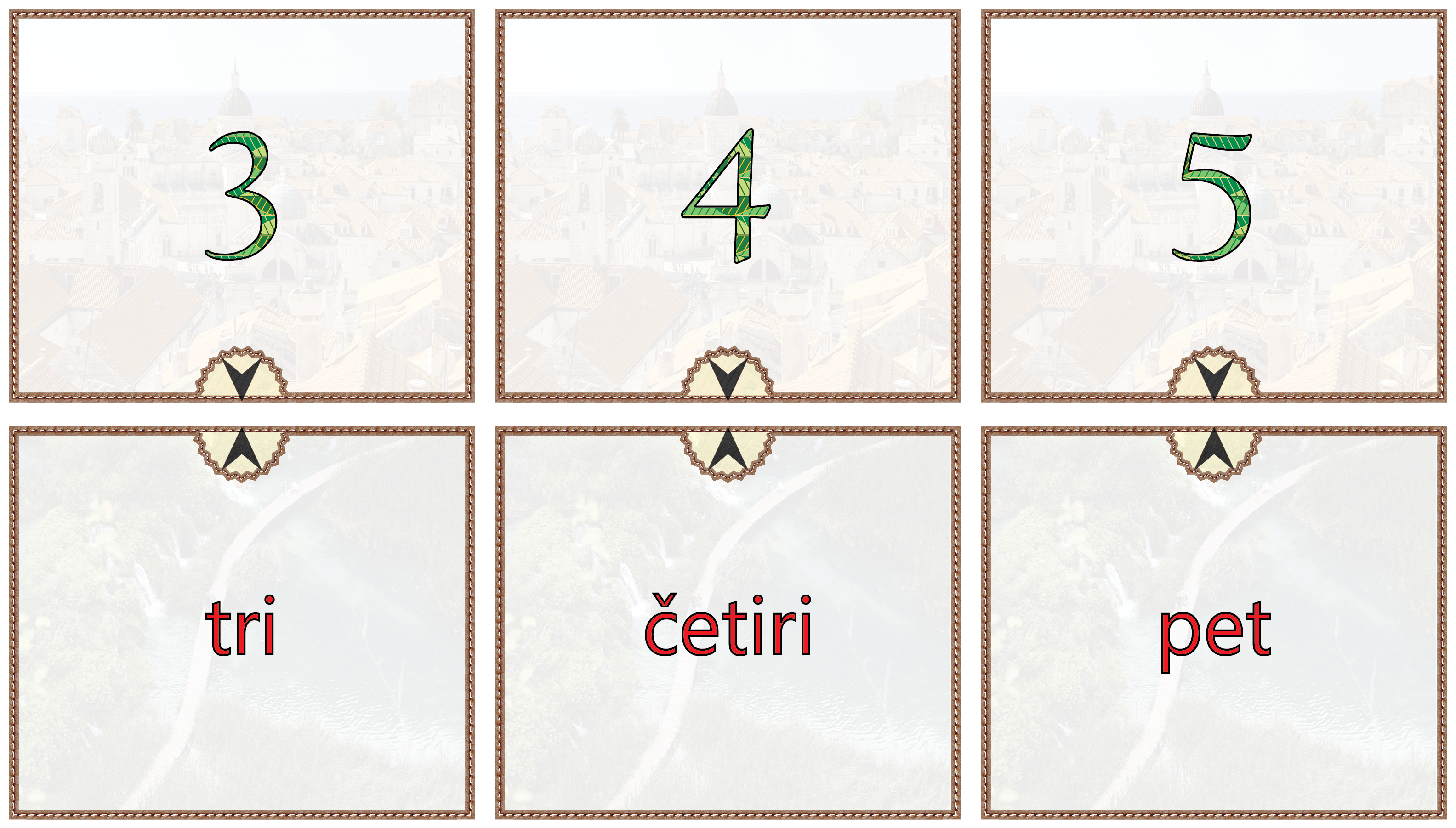 Croatian Match - Numbers and Colors | Made By Teachers