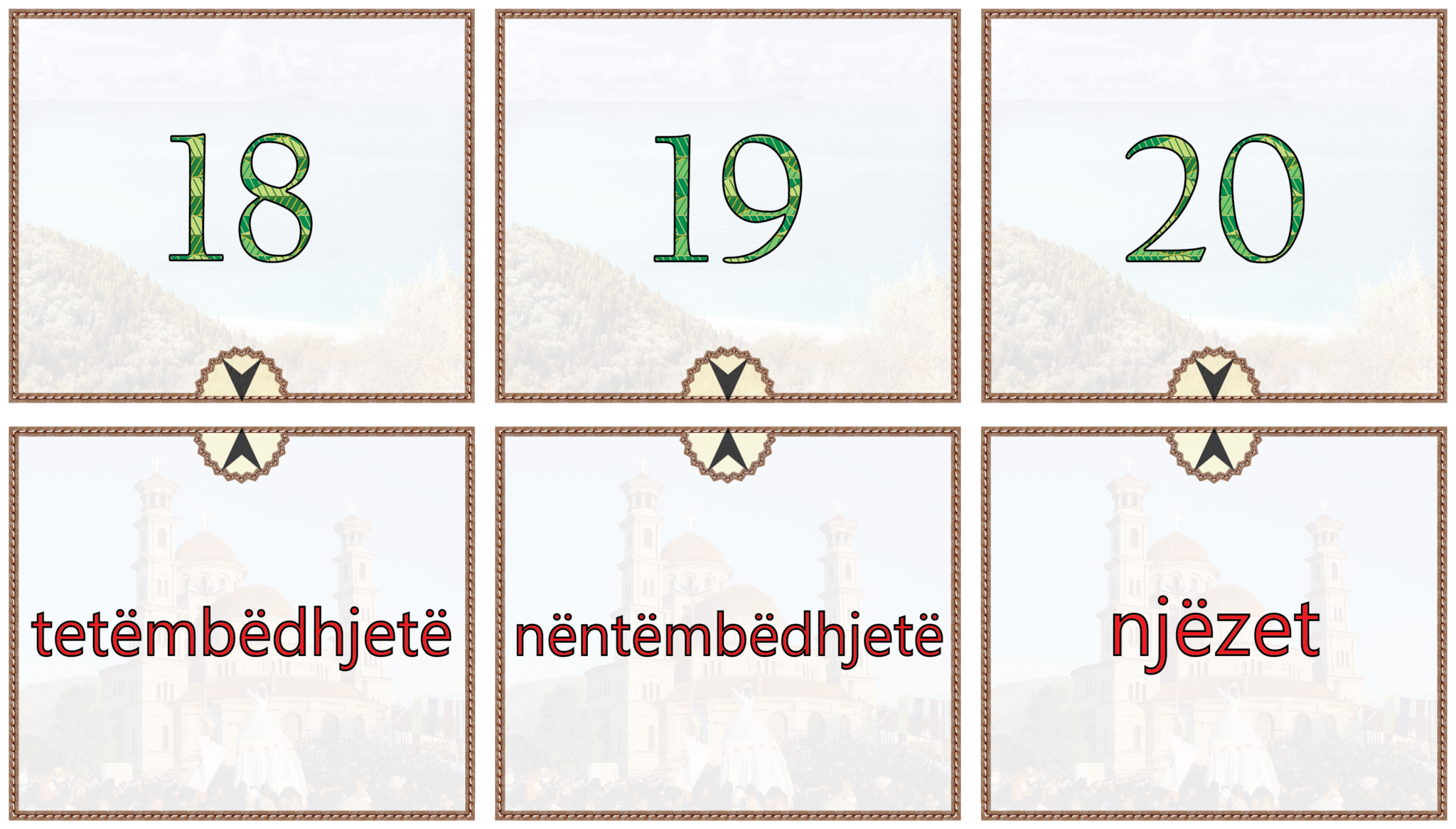 Albanian Match - Numbers and Colors | Made By Teachers